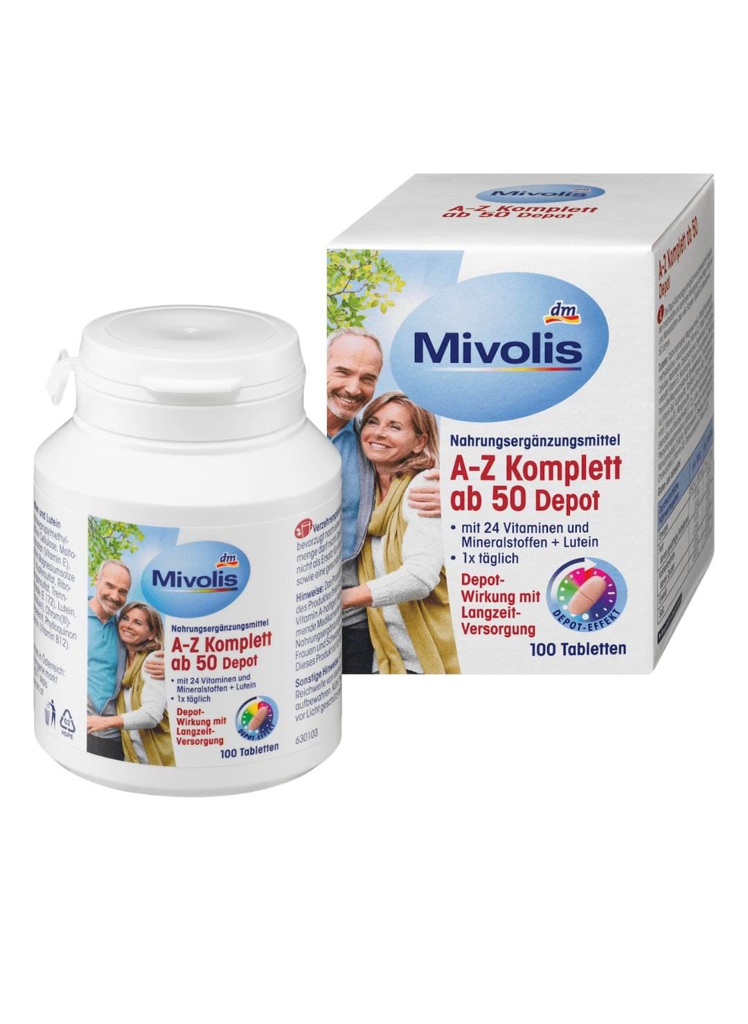 Mivolis Multivitamin A-Z Complete 50+ Depot 100 Tablets – YAX
